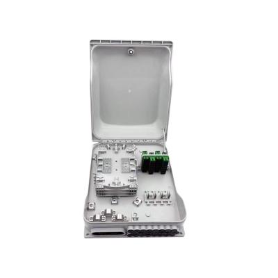 China FTTH Box 24 Core SC Fiber optics Distribution ABS Box IP65 With Wall Method for sale