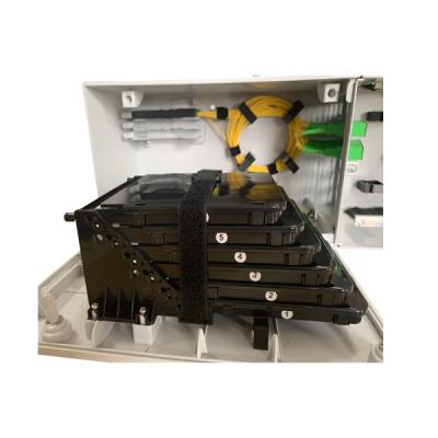China China Outdoor 48 Cores Fiber Optic Distribution  Box Manufacturers IP55 PC+ ABS for sale
