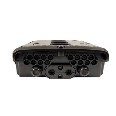 China FTTH wall/pole 16 core Outdoor Fiber Distribution Box with 16pcs SC adapter for sale