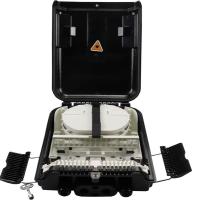 China Hot Sale 16 core  Outdoor Optical Distribution Box black with 16 SC adapter for sale