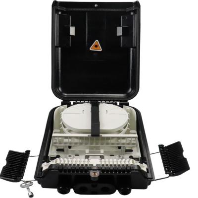 China Hot Sale 16 core  Outdoor Optical Distribution Box black with 16 SC adapter for sale