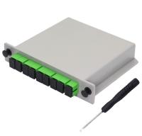 China 1x8 SC APC Fiber Optical cassette Plc Splitter In Fiber Optic Box for sale