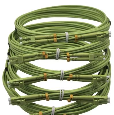 China OM5 LC Fiber Optic Patch Cord Multimode Duplex LSZH Jacket 2.0mm 5M LC Patch Cord for sale