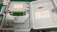 China FTTH Outdoor Fiber Optic Distribution Box 16 core with cassette splitter for sale