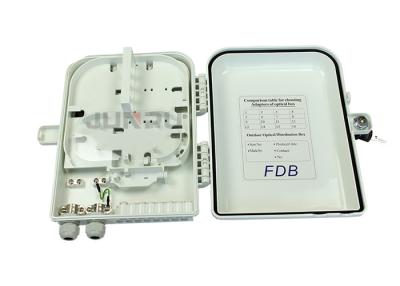 China 16 core Outdoor Fiber Optic Distribution Box with  ABS material for sale