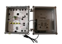 China Outdoor HFC 4 Outputs Fiber Optic Node Receiver With AGC Control 104dbuv for sale