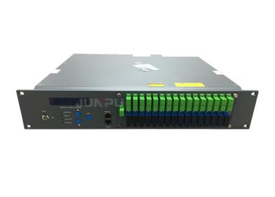 China 1550nm Gpon Catv Edfa Wdm Fiber Optic Amplifier 16dBm High Power 32 Port for sale