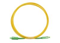 China SC APC - SC APC Fiber Optic Patch Cord Singlemode 3.0mm PVC Outer Jacket for sale