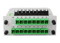 China SC APC 1x16 Splitter Box For Fiber Optic Cable, Cassette Plc Fiber Optic Splitter for sale