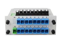 China FTTH 1x16 Fiber Optic Plc Splitter LSZH Low Insertion Loss for sale
