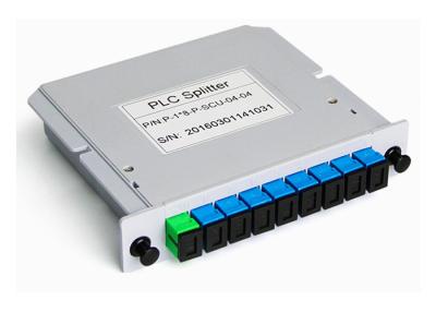 China 1x8 Plc Fiber Optic Splitter With SC APC Adapter Singlmode for sale