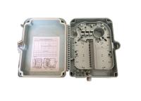 China 24 Port Outdoor Fiber Optic Distribution Box with SC adapter, ABS Material for sale