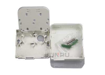 China White Color Fiber Optic Cable Termination Box , PC+ABS fiber optic cable box for sale