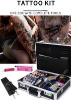 China Rechargeable Tattoo Power Battery Tattoo Machine Kit with Tattoo Box and Small Size for sale