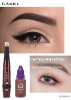China Customized Semi Permanent Tattoo Pen Makeup Machine Set For Eyebrow Microblading for sale