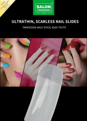 China False Nail Tips Kit Natural Clear Fake Nails Artificial Nail Tips New ABS Plastic False Fingernails Design for sale