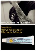 China Deep Numb Tattoo Numbing Original Good Quality Permanent Makeup Anesthetic Cream Gel Wholesale Price for sale