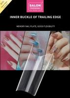China Nail Salon Home DIY Full Cover False Nails B101 Straight Clear Matte with Custom Logo for sale