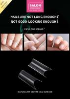 China Nail Tips Full Cover French Nails Extension False Nails Clear Matte Color ABS Press on Nails for sale
