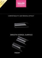China Nail Tips Full Cover French Nails Extension False Nails Clear Matte Color ABS Press on Nails for sale