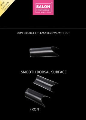 China DIY Manicure B101 Clear Matte Full Cover Artificial Nails with Long Lasting Look for sale