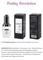 China Acne Removal Rejuvenation Skin Peeling Oil Exfoliating Body Serum for sale