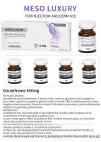 China Glutathione 600mg Skin Whitening Anti-Aging Injectable Mesotherapy Serum 5 Vials/Box for sale