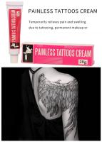 China Blank Tube White Tube 20gram Painless Tattoo Numbing Cream Before Tattoo Eyebrow Lip Tattoo Private Label Semi-Permanent Makeup for sale