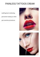 China Blank Tube White Tube 20gram Painless Tattoo Numbing Cream Before Tattoo Eyebrow Lip Tattoo Private Label Semi-Permanent Makeup for sale