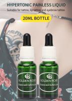 China Tattoo Numbing Topical Anesthetic Liquid For Microblading Permanent Makeup Golden Rose for sale