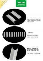 China Professional Factory Supplying Fashion Full Cover Square False Nails Acrylic Nail Tips for Art Nail Practice for sale