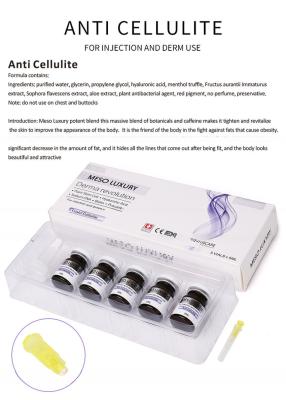 China Private Label Meso Luxury Anti Cellulite Body Slimming Fat Burn Weight Loss Mesotherapy Serum Injection for sale