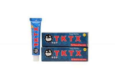 China Tktx Blue 55% 40% Numb Cream High Quality Tattoo Anesthetic Cream Body Tattoo for sale
