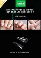 China Stiletto Nail Tips Set Natural Color Full Cover Fake Nails Acrylic Artificial Fingernails for Nail Extensions for sale