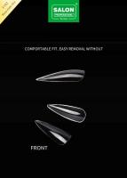 China Stiletto Nail Tips Set Natural Color Full Cover Fake Nails Acrylic Artificial Fingernails for Nail Extensions for sale