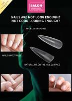 China Soft Gel Tips Stiletto Full Cover False Nails Sharp Shape Clear Matte Artificial Nails for Nail Art Design for sale