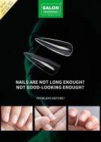 China Extra Long Stiletto Acrylic UV Gel French Half Full Cover Artificial False Nails DIY Manicure Art for Nail Salon for sale