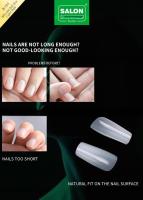 China Private Label Soft Gel Acrylic Milk Color Square Nail Tips French Full Cover Finger Nails for sale