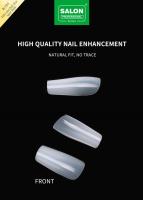 China Private Label Soft Gel Acrylic Milk Color Square Nail Tips French Full Cover Finger Nails for sale