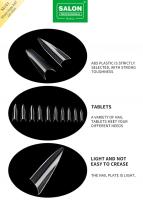 China 500PCS Sharp Shaped False Nail Tips Half Cover Clear Soft Gel Acrylic Nails for Nail Extension for sale