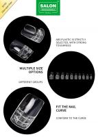 China Fake Nails Half Cover Acrylic False Nail Non-Trace Nail Tips 12 Sizes with Bags for Nail Salons Multi Shape Optional for sale