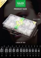 China Fake Nails Half Cover Acrylic False Nail Non-Trace Nail Tips 12 Sizes with Bags for Nail Salons Multi Shape Optional for sale