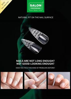 China 500PCS Full Cover False Nails Tips 12 Sizes French Style Acrylic Artificial Manicure with Box for Nail Tips Art Salons for sale