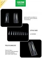 China Wholesale Acrylic Fake Nail Tips Medium Pre-Shaped Seamless Gel Bright Clear Look for DIY Home Nail Salon 12 Sizes for sale