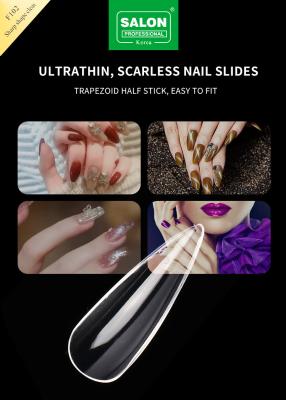 China Soft Gel Nail Tips 500PCS Long Sharp Shape Nail Full Cover Acrylic False Nails 12 Sizes for DIY for sale