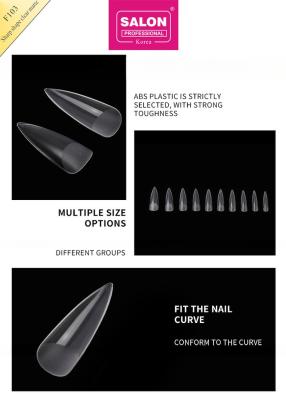 China 500PCS Professional Full Cover Fake Nails Clear Matte Artificial False Nails for Long-Lasting Beauty for sale