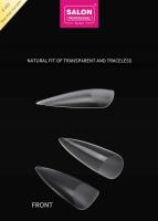 China Matte Clear Almond Nails Extra Long Stiletto False Nails Sharp Shape Acrylic Fake Nail Tips for Nail Art for sale
