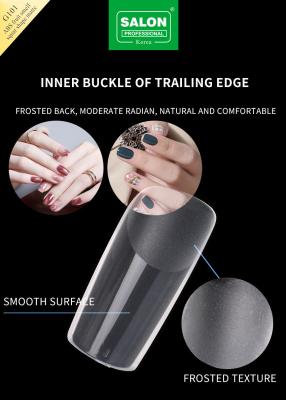 China 500PCS Acrylic Nail Tips Extra Long C Curve Acrylic Extension False Nails Full Cover 12 Sizes Square Shape Fake Nails for sale