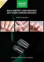 China 500PCS Acrylic Nail Tips Extra Long C Curve Acrylic Extension False Nails Full Cover 12 Sizes Square Shape Fake Nails for sale