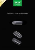 China 500PCS Acrylic Nail Tips Extra Long C Curve Acrylic Extension False Nails Full Cover 12 Sizes Square Shape Fake Nails for sale